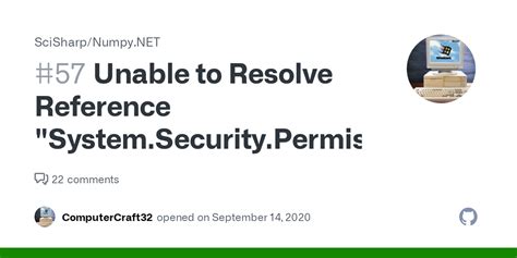 Unable To Resolve Reference Systemsecuritypermissions · Issue 57