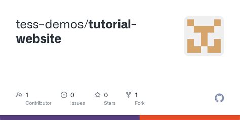 GitHub Tess Demos Tutorial Website