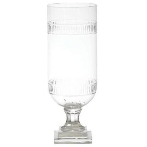 Tiffany Cut Glass Hurricane Lamp Lantern Candle Holder Vase Large