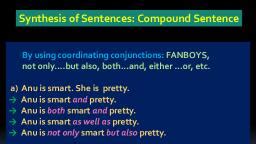Synthesis Simple Sentence Part Pdf English Notes Teachmint