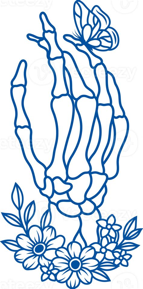 Bones Hand Of Dead Man Turning Into Zombie And Protruding From Ground