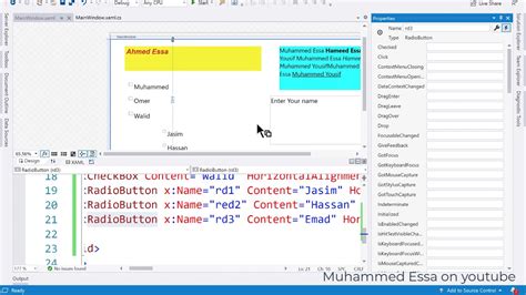 99 C C Sharp WPF GUI RadioButton Control YouTube