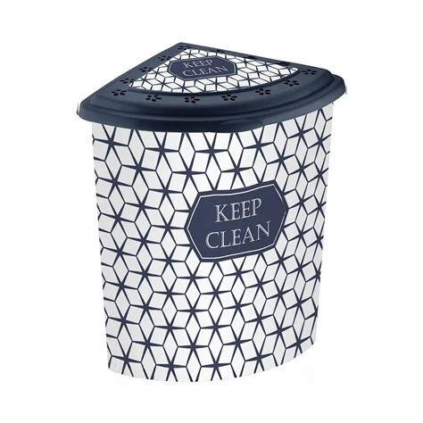 ᐉ Кошик для білизни одягу Elif Keep Clean кутовий пластиковий 40х53х55 см 4 11 3420453 • Краща