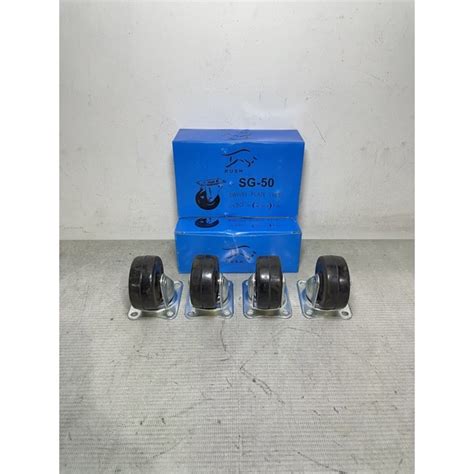 Jual Roda Caster 2 Inch Hitam Rush Roda Caster Hidup Hitam Roda
