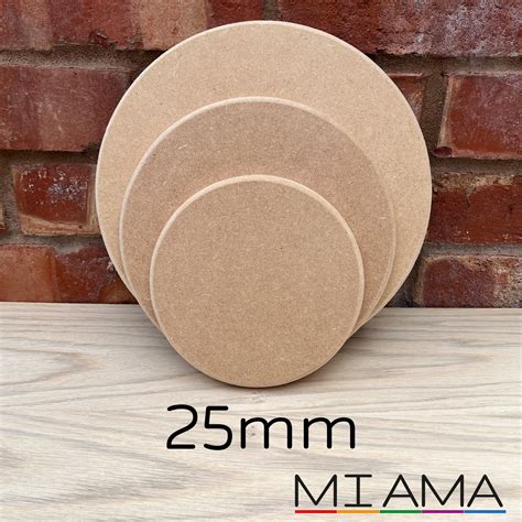Miama 25mm Rounded Edge Mdf Circle 100 600mm Uk