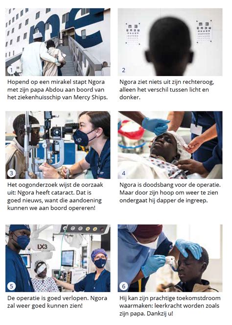 Ngora Kreeg Zijn Zicht Terug Op Het Ziekenhuisschip Van Mercy Ships Mercy Ships