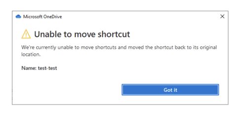 Fix Onedrive Error Unable To Move Shortcut Technipages