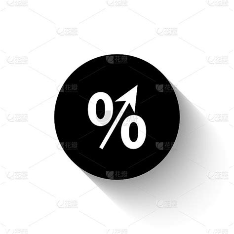 百分比 黑色矢量图标
