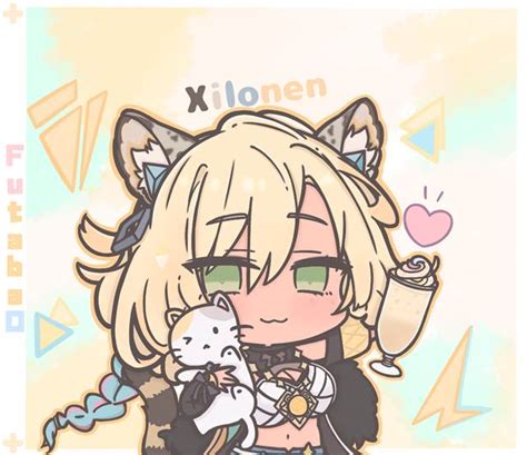可爱 女孩子 Genshin Impact 希诺宁 cat 卧槽好可爱 原神100收藏 Futaba橘叶 illustration