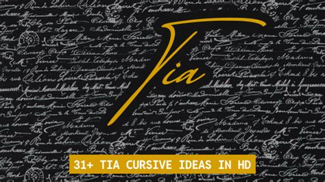 Tia In Cursive ⚡ 100 Signature Ideas 2025