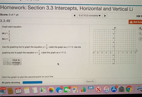 Solved Homework Section 33 Intercepts Horizontal And
