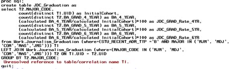 Solved Error Unresolved Reference To Tablecorrelation Name Ti Sas