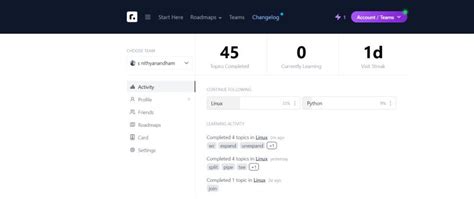 S Nithyanandham On Linkedin Roadmapsh I Visited The Website Yesterday As Well But My Streak