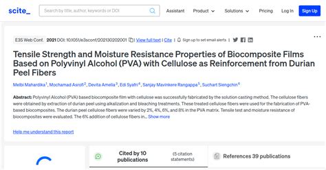 Tensile Strength And Moisture Resistance Properties Of Biocomposite