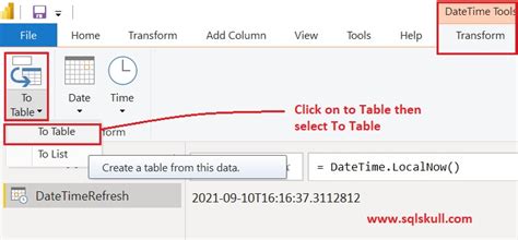 How To Show Last Refresh Date In Power Bi Sql Bi Tutorials