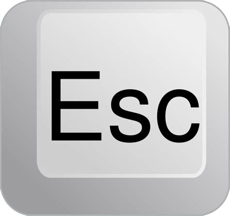 Esc Keyboard Button Clip Art At Vector Clip Art Online