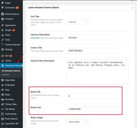 How To Use The Animated Columns Post Type In Your Creative Website