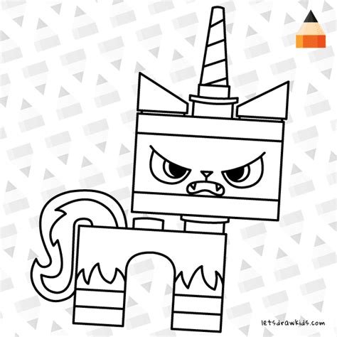 How To Draw Unikitty Angry Unikitty Unikitty Coloring Pages