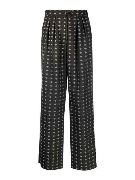 Casual Trousers Emporio Armani High Waisted Wide Leg Trouser