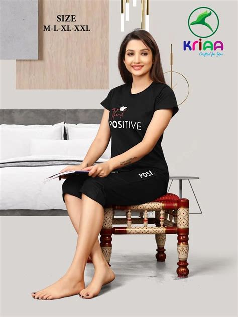 Tencel T Shirt Capri Set 210 Size M To Xxl At ₹ 550set In Surat