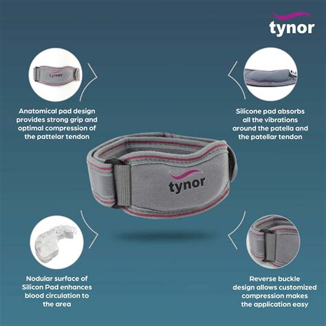 Buy Tynor Patellar Support Grey Universal Size 1 Unit Online And Get