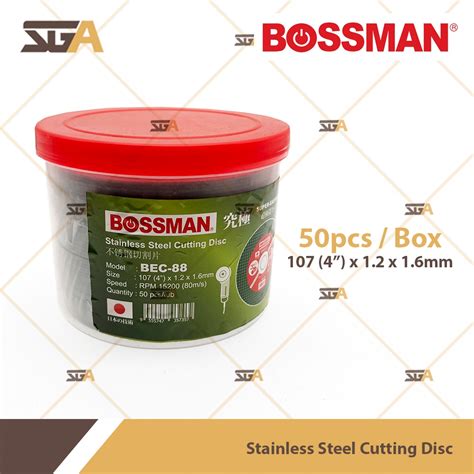 BOSSMAN 50pcs Super Thin Cut Off Wheels For Metal And STAINLESS STEEL