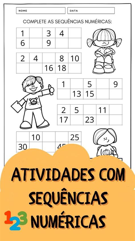 Atividades Com Sequências Numéricas Atividades De Sequencia Numerica