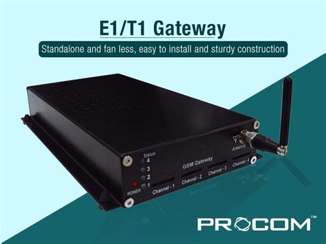 E1 T1 Gateway Standalone And Fan Less Easy To Install And Sturdy Construction