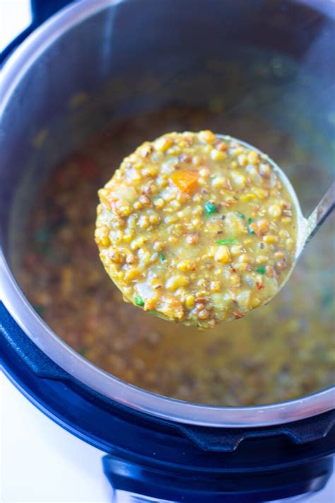 Green Moong Dal Mung Bean Curry Instant Pot And Stovetop Piping Pot