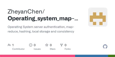 GitHub ZheyanChen Operating System Map Reduce Operating System Server Authentication Map