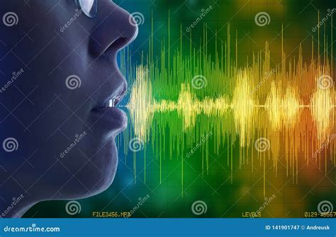 Woman Speaking Voice Recognition Concept Stock Image Image Of