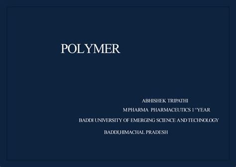 Polymer Slide Sharepptx