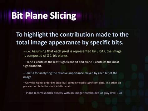 Bit Plane Slicing Pptx