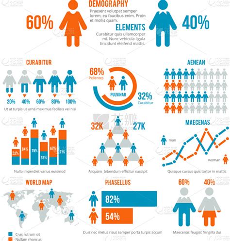 商务 图表 数据 百分比号 模板 女人 蜘蛛网 白色 生长