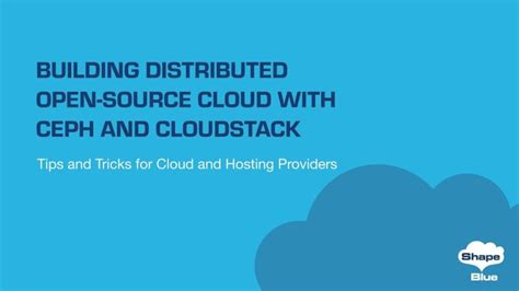 Aditya Joshi On Linkedin Building Distributed Open Source Cloud With Ceph And Cloudstack