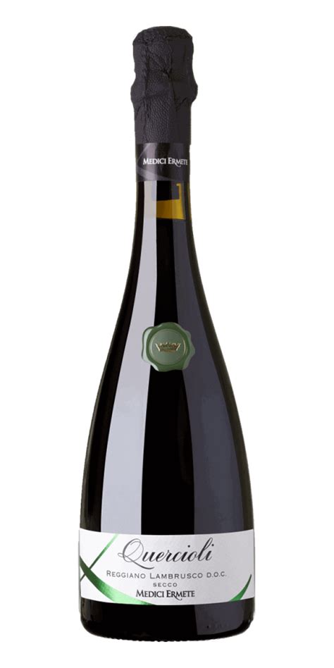 Medici Ermete Quercioli Reggiano Lambrusco Secco Flask Fine Wine
