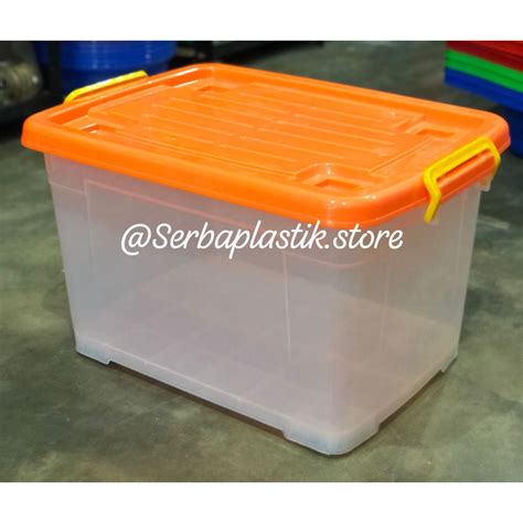 Jual Container Box 50ltr Kotak Penyimpanan Transparan Kotak Kain
