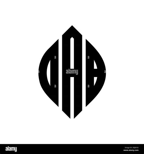 Dab Circle Letter Logo Design With Circle And Ellipse Shape Dab