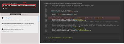 php erro ao salvar dados monetários a non well formed numeric value encountered stack
