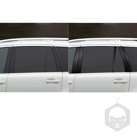 탄소 섬유 자동차 도어 창 A B C 기둥 커버 스티커 키트 볼보 Xc90 2003 2014 업데이트 티몬
