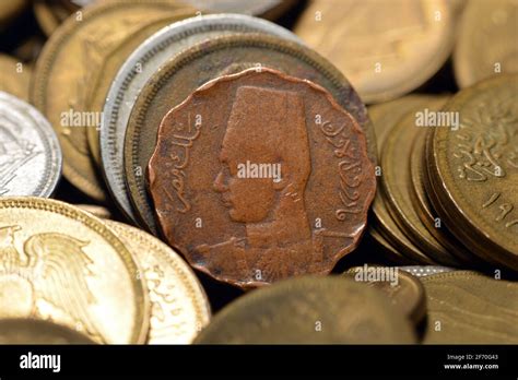 Five Milliemes Coin 1943 Old Egyptian Money Of 5 Milliemes Coin The