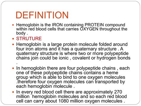 Hemoglobin Pptx