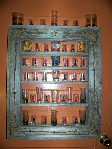 Shot Glass Display Shelf Long Wall Shelf