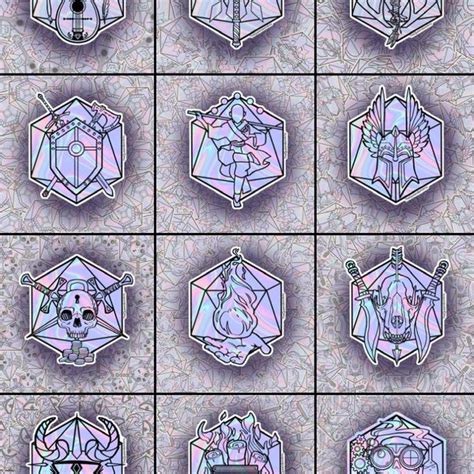 Dungeons And Dragons Class Stickers Etsy