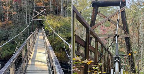 This Is Where Youll Find Georgias Longest Swinging Bridge Hanging