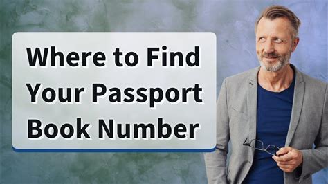 Where To Find Your Passport Book Number Youtube