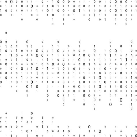 Matrice De Code Binaire Fond Numérique Noir Et Blanc Avec Des Chiffres