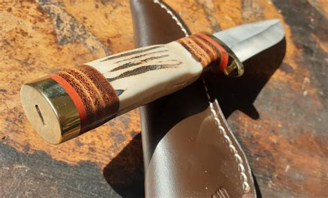 Linder Piccolo Griff Aus Echtem Hirschhorn Steckscheide Aus