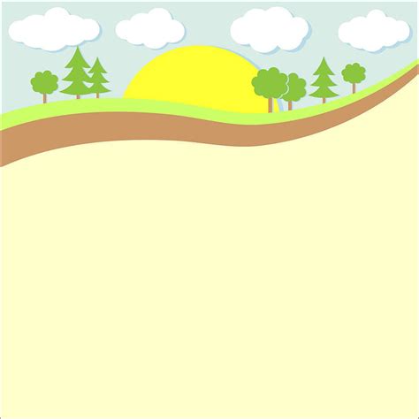 배경 자연 녹색 나무와 구름 벡터 Eps Ai Uidownload