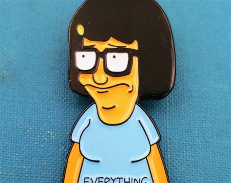 Bobs Burgers Bobs Burgers Pintina Belcher Cartoon Pin Etsy